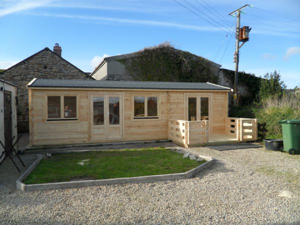 9m x 4m, 70mm log cabin, Cornwall - South West Log Cabins
