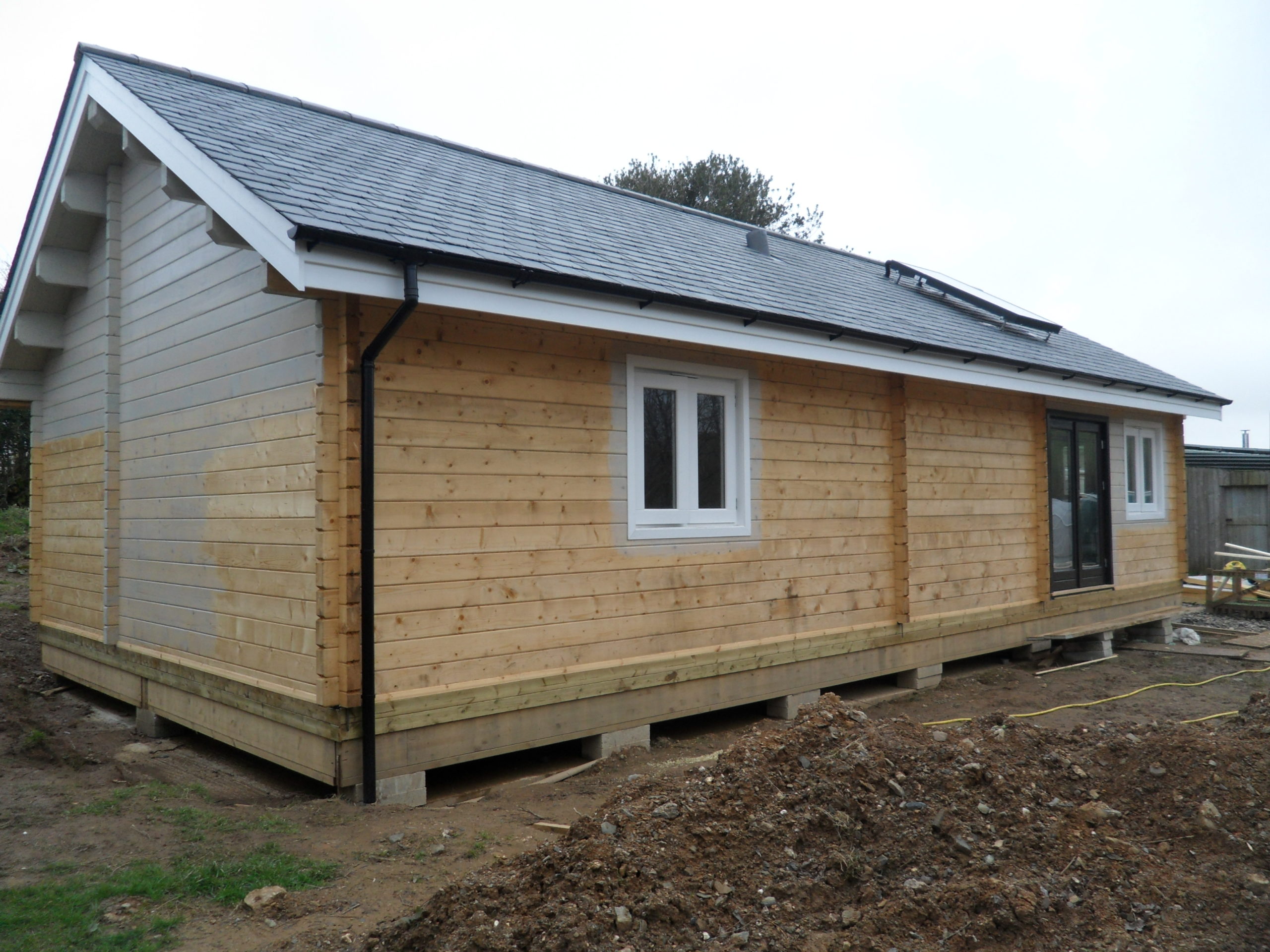Bespoke 12.5m x 6.5m log cabin, Launceston, Cornwall - South West Log ...