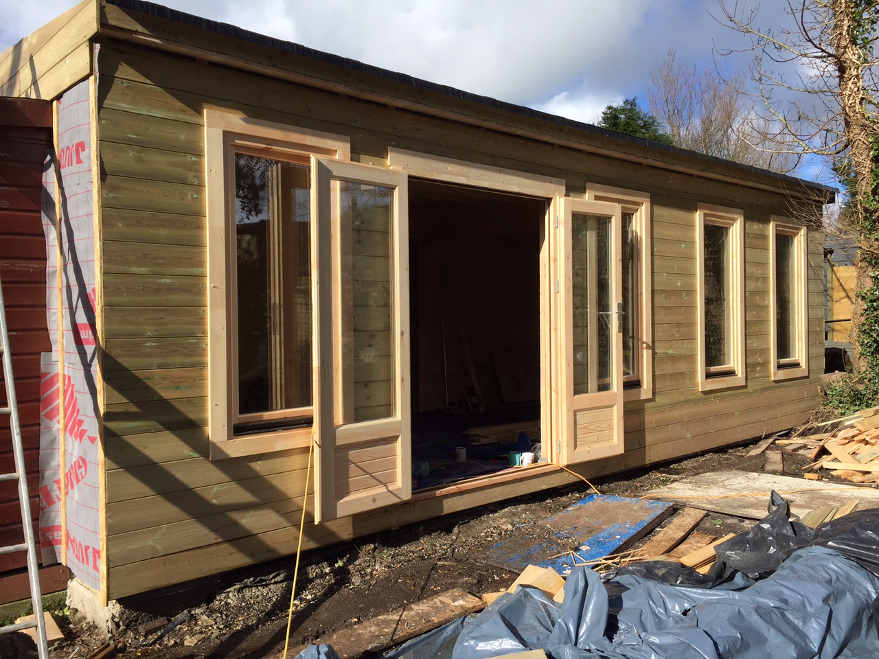 Bespoke log cabin, Falmouth, Cornwall - South West Log Cabins